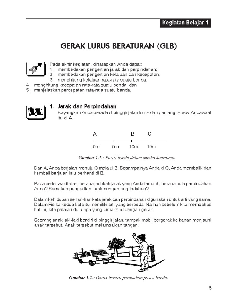 Kinematika Gerak Lurus | PDF