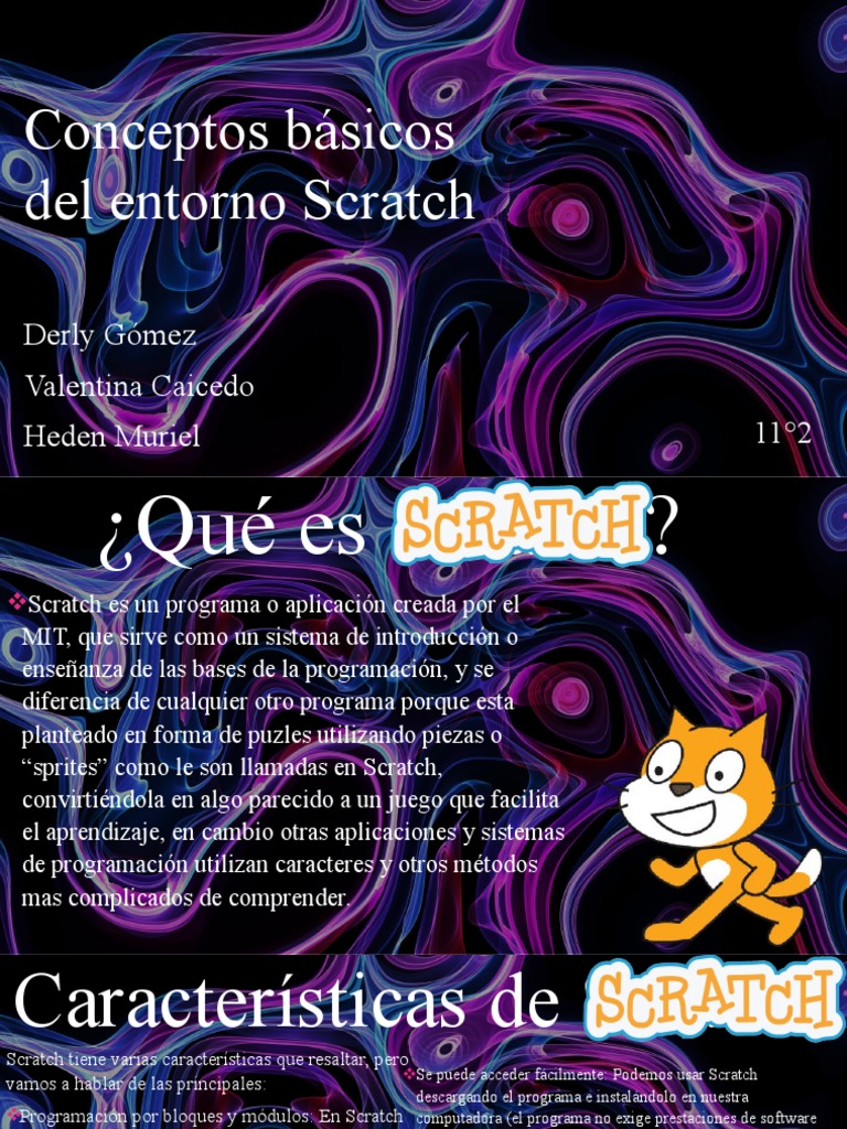 Conceptos Básicos Del Entorno Scratch_exposicion | PDF | Scratch (lenguaje de programación ...