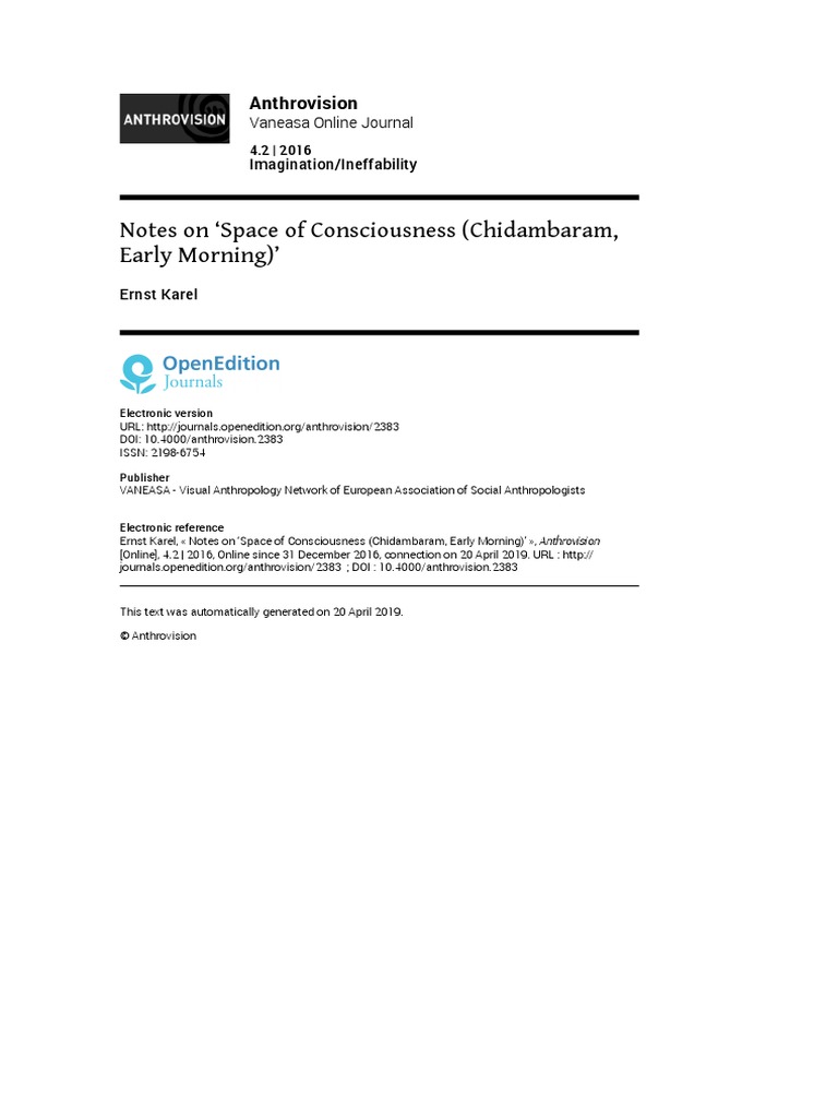 Anthrovision 2383 | PDF