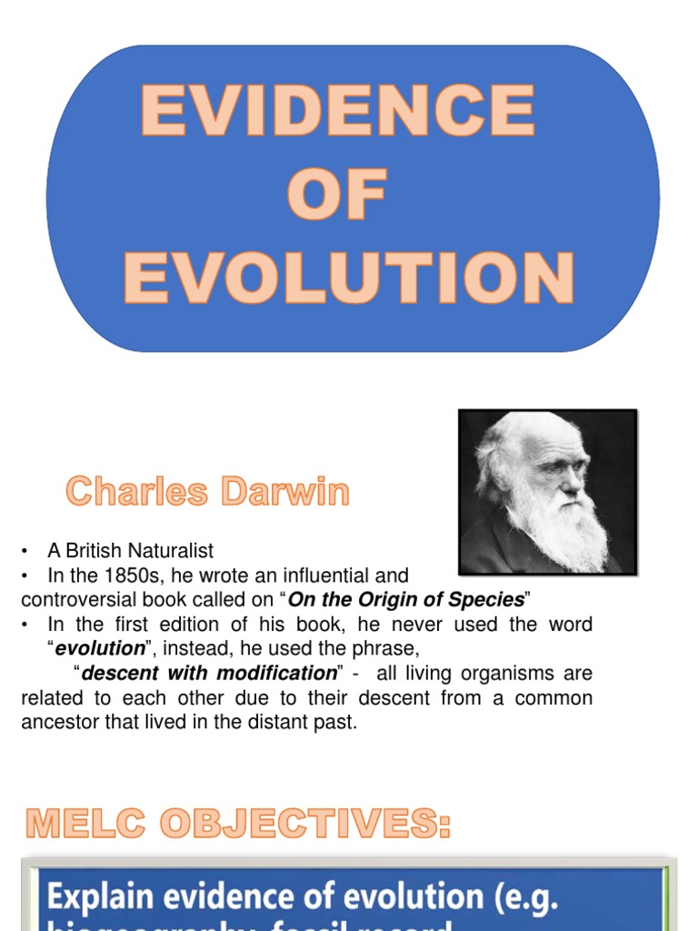 Lesson 4. Evidence of Evolution | PDF | Evolution | Species