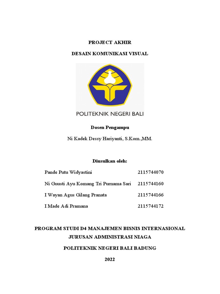 PROJECT AKHIR DESIGN | PDF