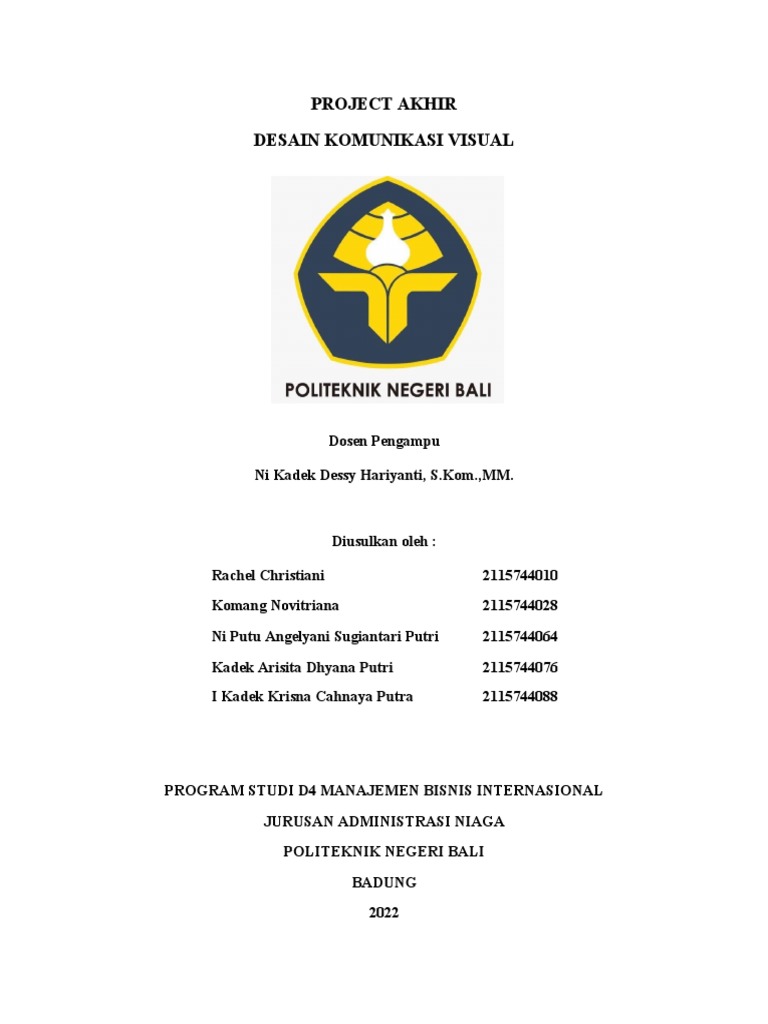 Proyek Desain Komunikasi Visual | PDF