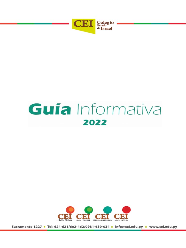 Guia Informativa Escuela | PDF | Enseñando | Evaluación