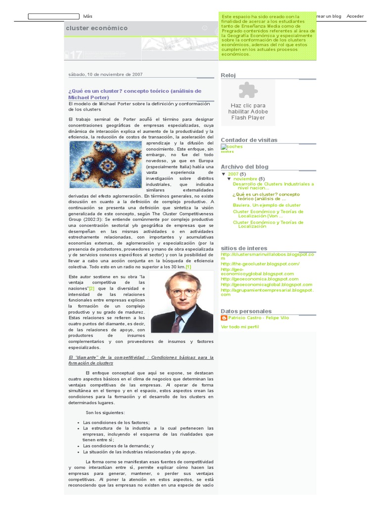 Cluster Económico - ¿Qué Es Un Cluster - Concepto Teórico (Análisis de ... Cluster Económico - ¿Qué Es Un Cluster - Concepto Teórico (Análisis de ...