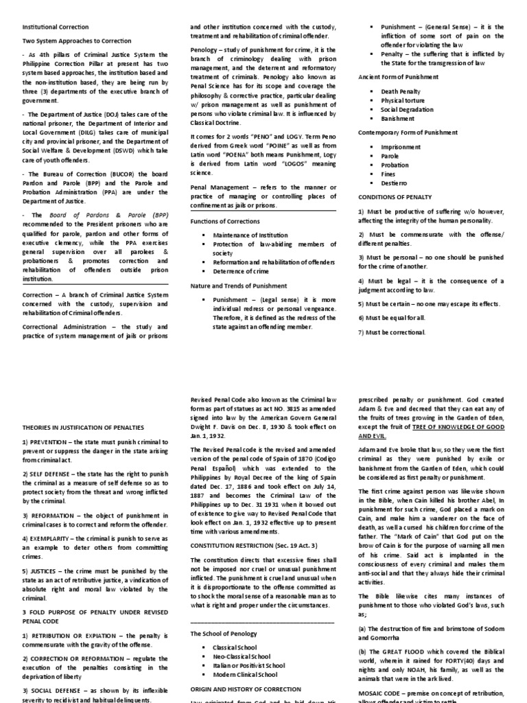 Institutional Correction | PDF | Prison | Crimes Institutional Correction | PDF | Prison | Crimes