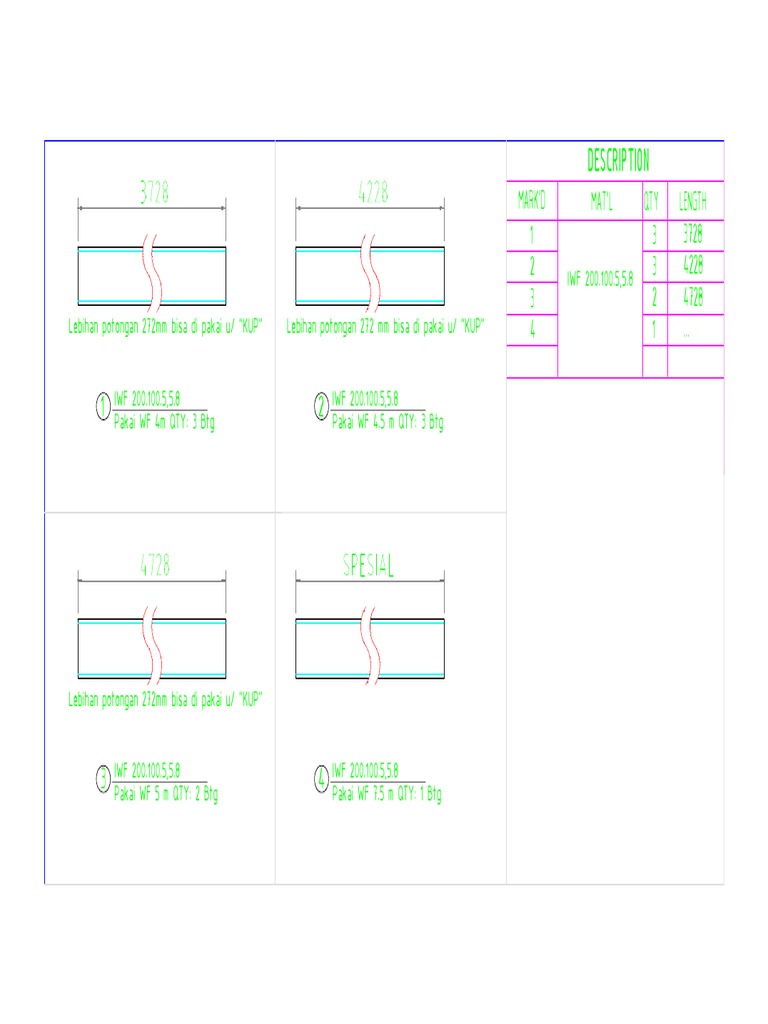 Balok Rafter Atas | PDF