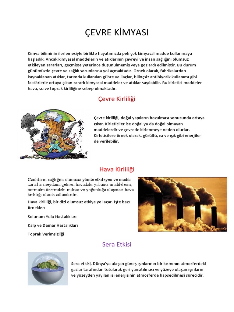ÇEVRE KİMYASI | PDF