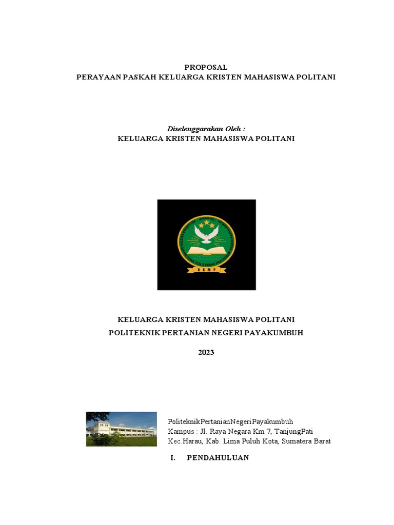 Proposal Paskah KKMP 2023 | PDF