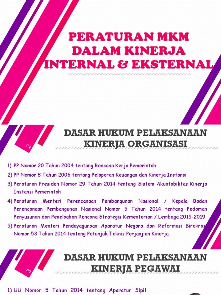 4 - Peraturan MKM Dalam Kinerja Internal Dan Eksternal | PDF