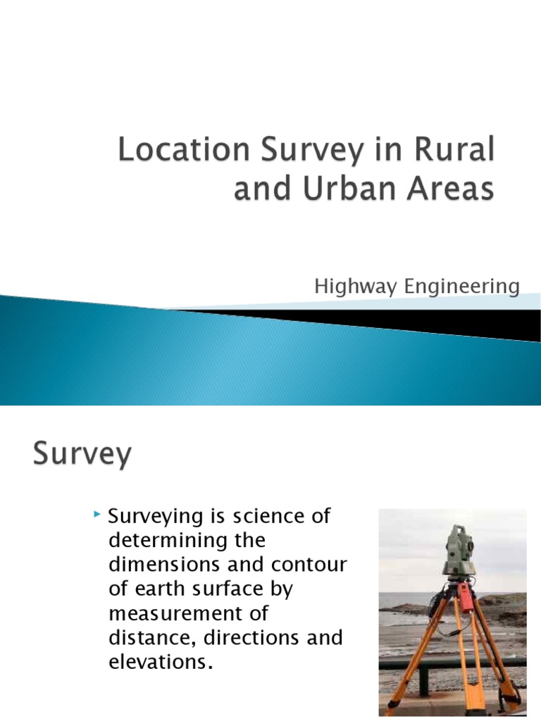 3) Location Survey | PDF | Surveying | Topography