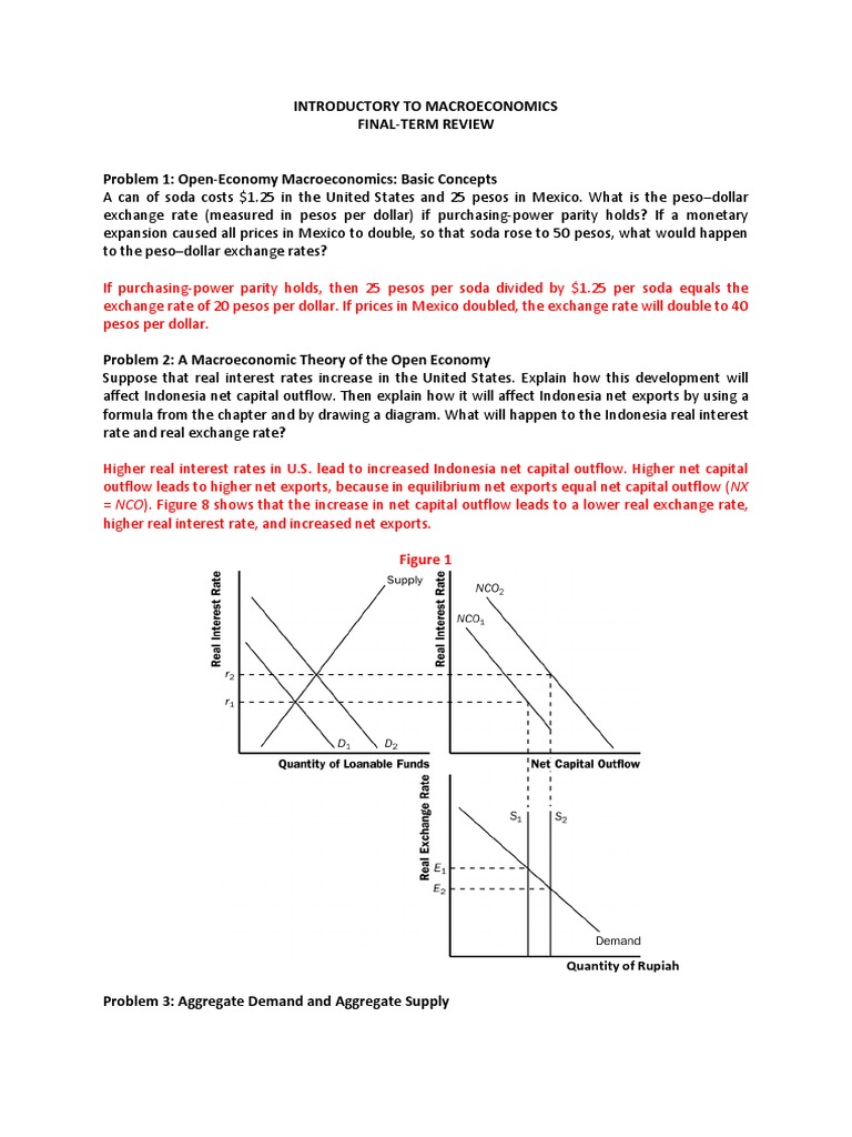 Introductory To Macroeconomics UAS Exercise + Answers-1 | PDF ...
