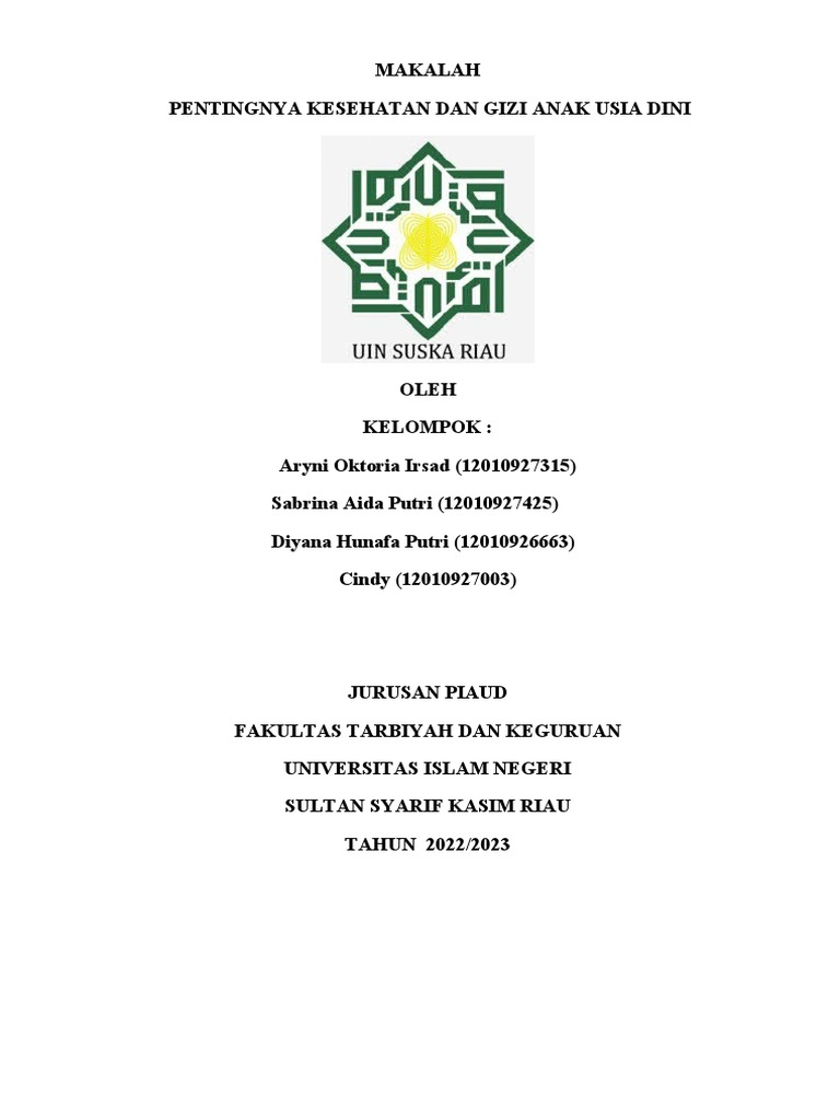 Makalah Gizi Kel.1 | PDF