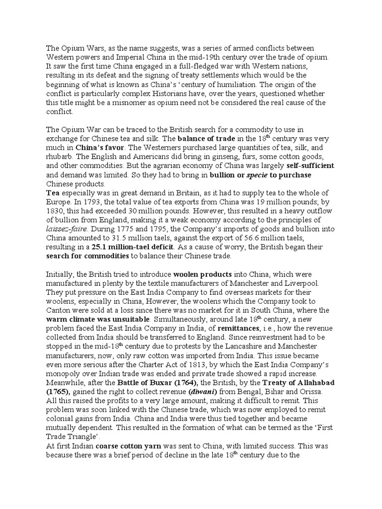 Opium War | PDF | Opium | China