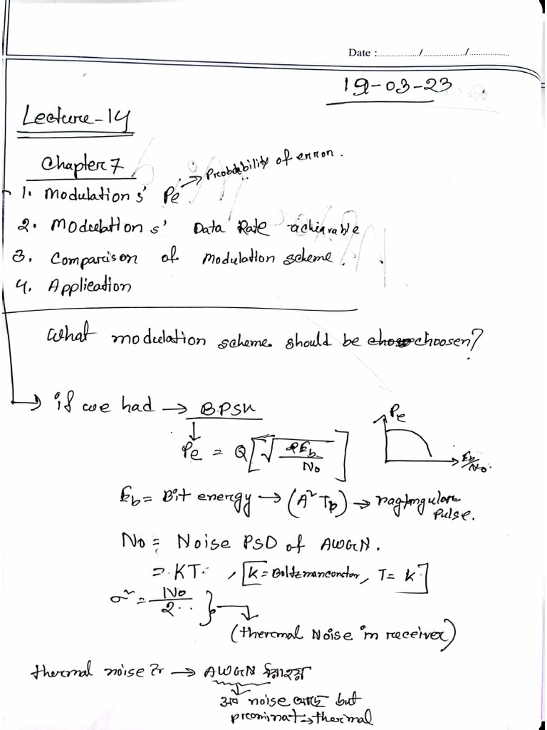 Digital Communication Final-Note | PDF