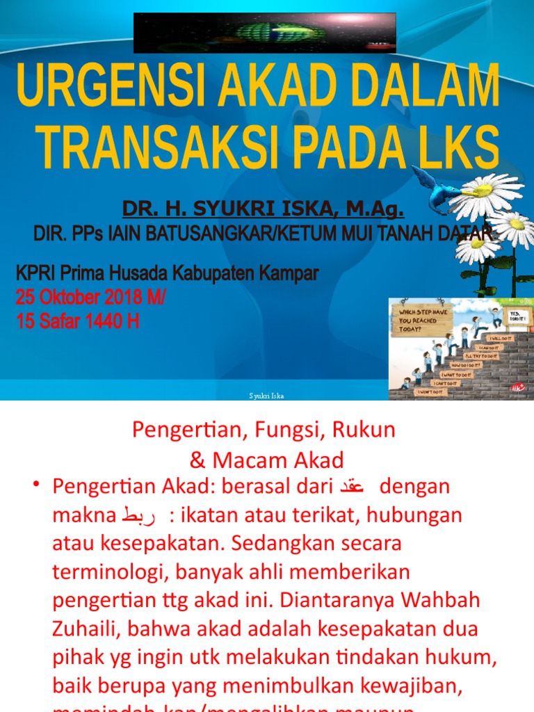 Urgensi Akad Dalam Transaksi PD LKS | PDF