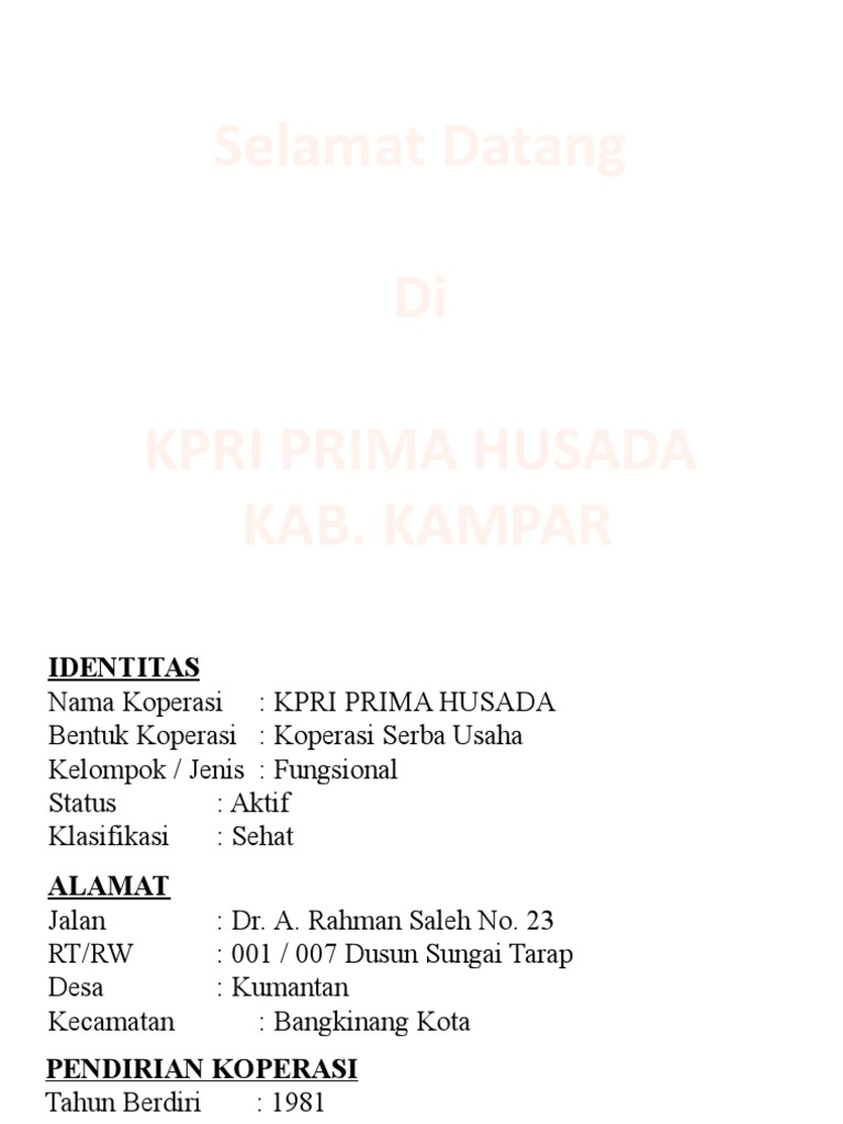 Kpri Prima Husada | PDF
