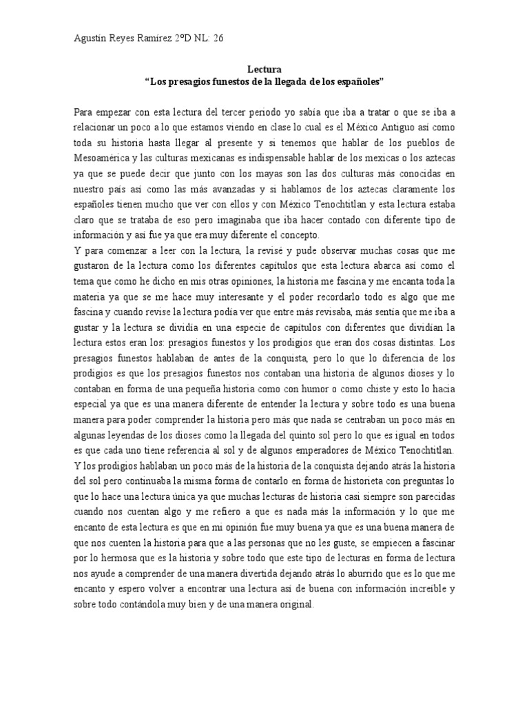 Presagios y Prodigios en la Historia Azteca | PDF | México