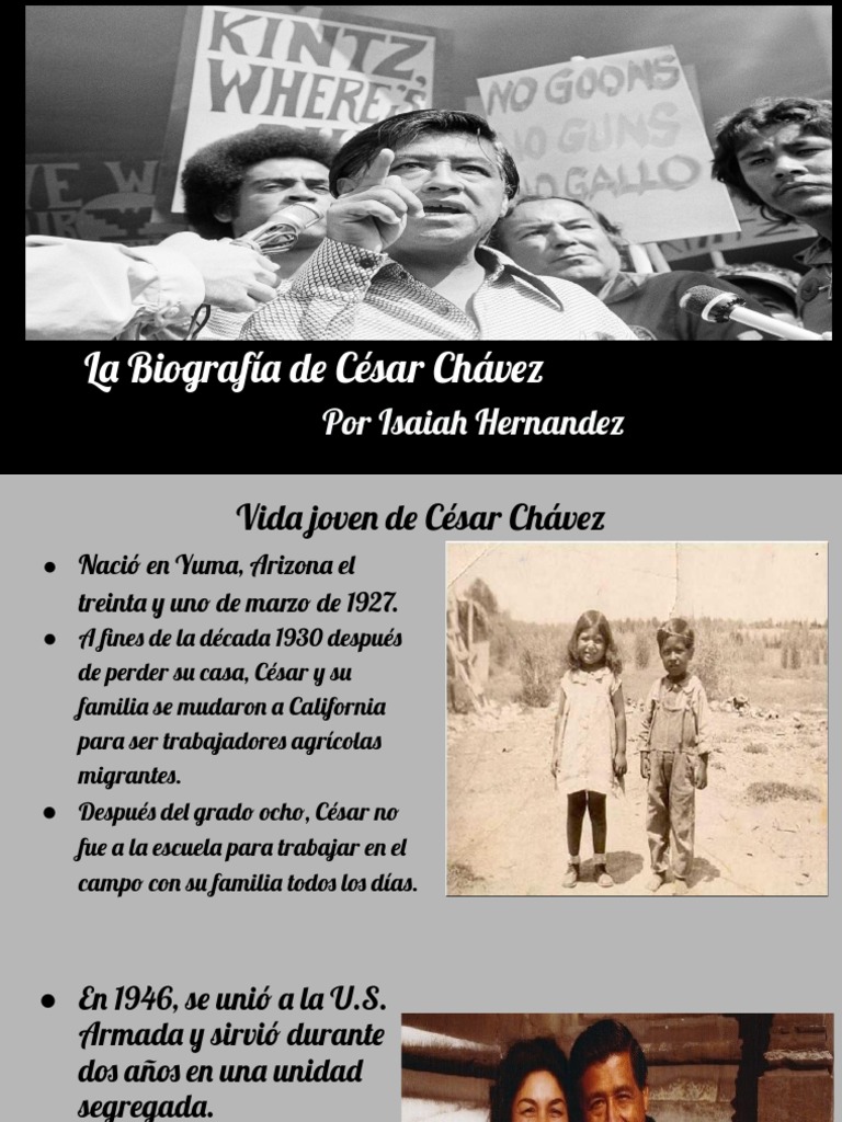 La Biografía de César Chávez: Por Isaiah Hernandez | PDF | United Farm ...