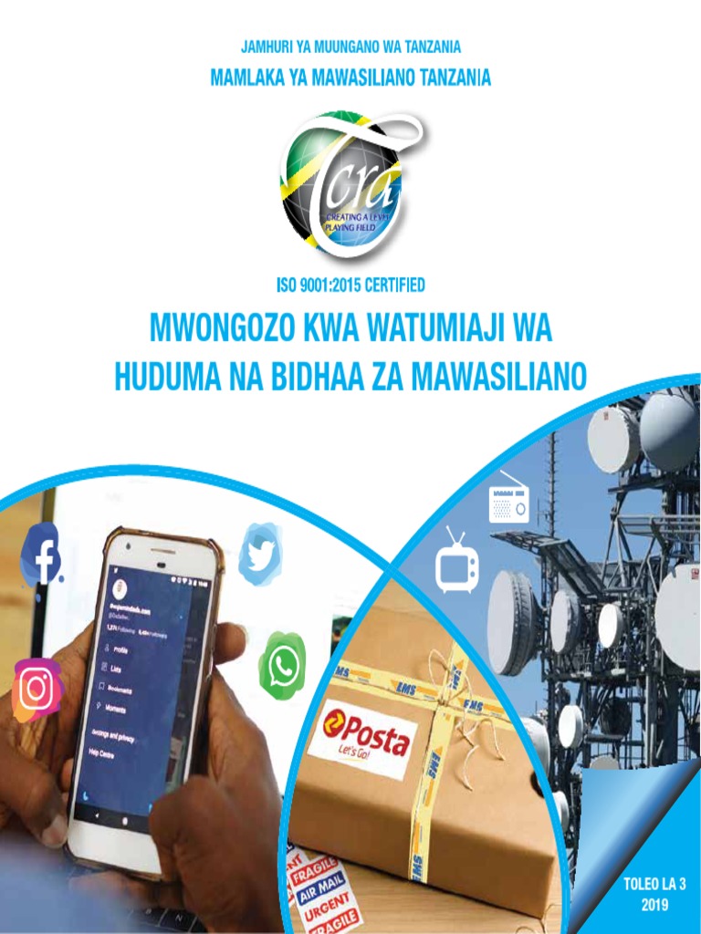 Mwongozo Kwa Watumiaji Wa Huduma Na Bidhaa Za Mawasiliano - 1619072381 ...