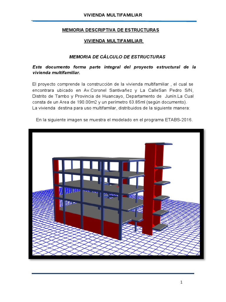 4.1. Memoria de Calculo Estructural 22 08 19 2 | PDF | Rigidez | Viga (Estructura)