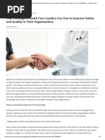 Template on daily huddle | PDF | Patient Safety | Health Care