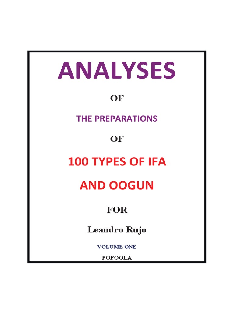 Ifa and Oogun Preparations Guide | PDF | Language Arts & Discipline