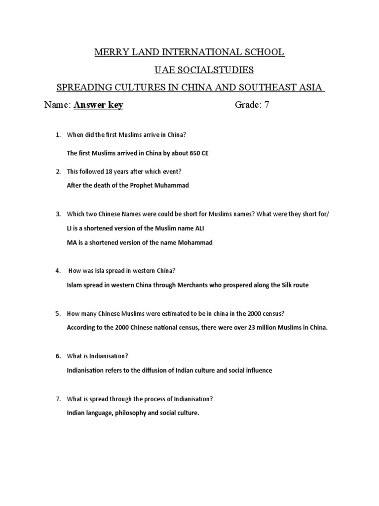 Islam's Spread in China and Southeast Asia | PDF