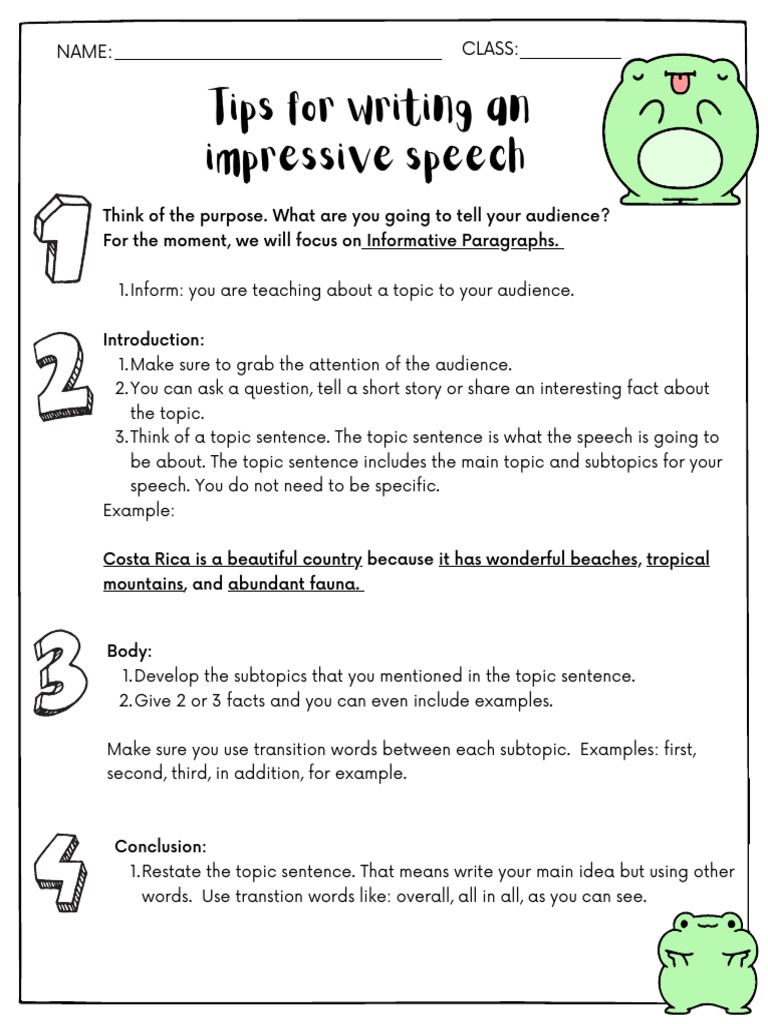 Tips For Speech Writing | PDF