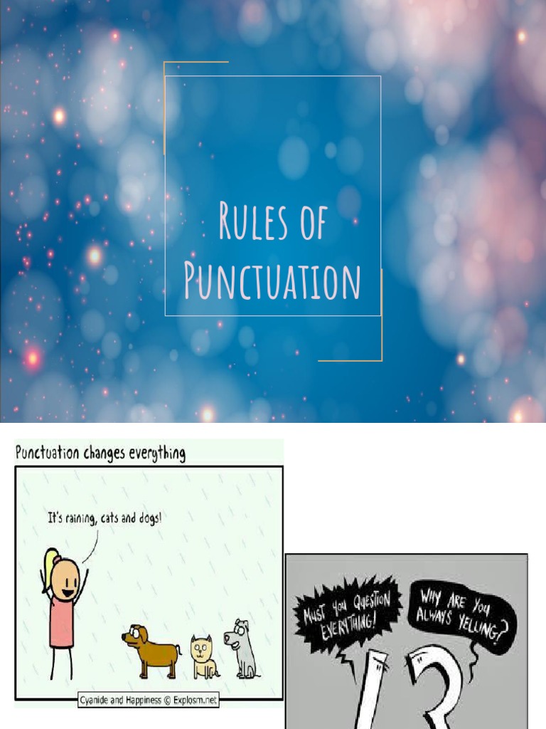Punctuation Rules Presentation | PDF