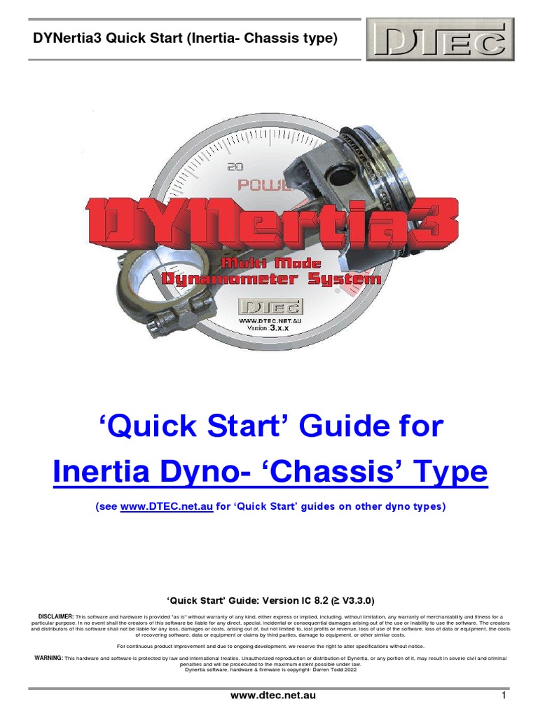 Inertia Chassis Dyno Quick Start Guide | PDF | Computer File ...