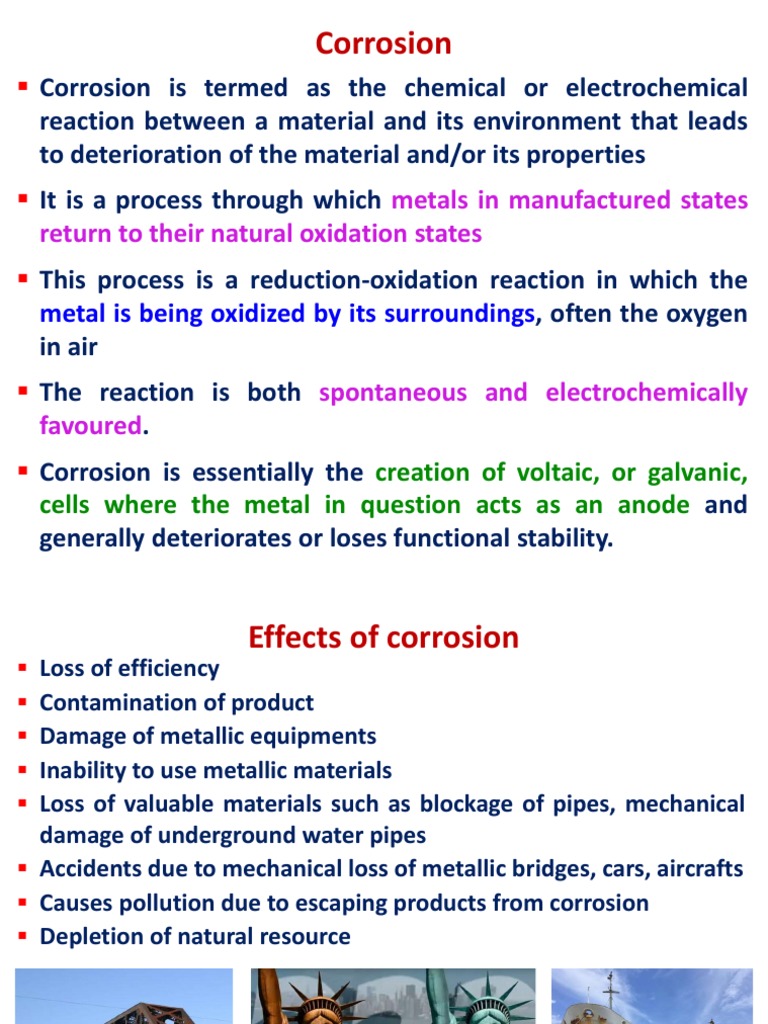 Corrosion PDF | PDF | Corrosion | Electrochemistry