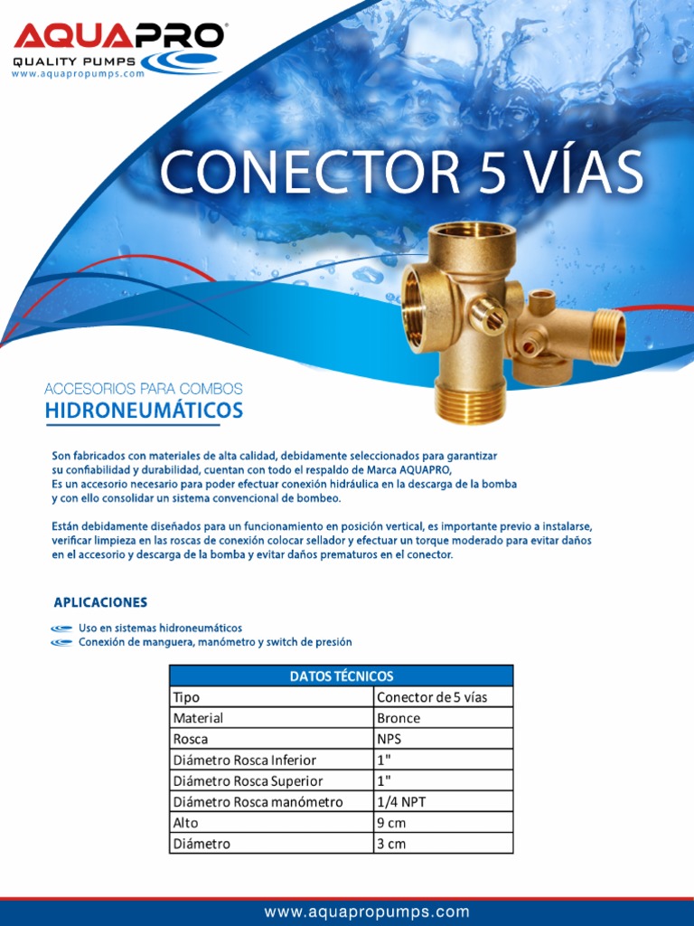 Aquapro Conector 5 Vias | PDF