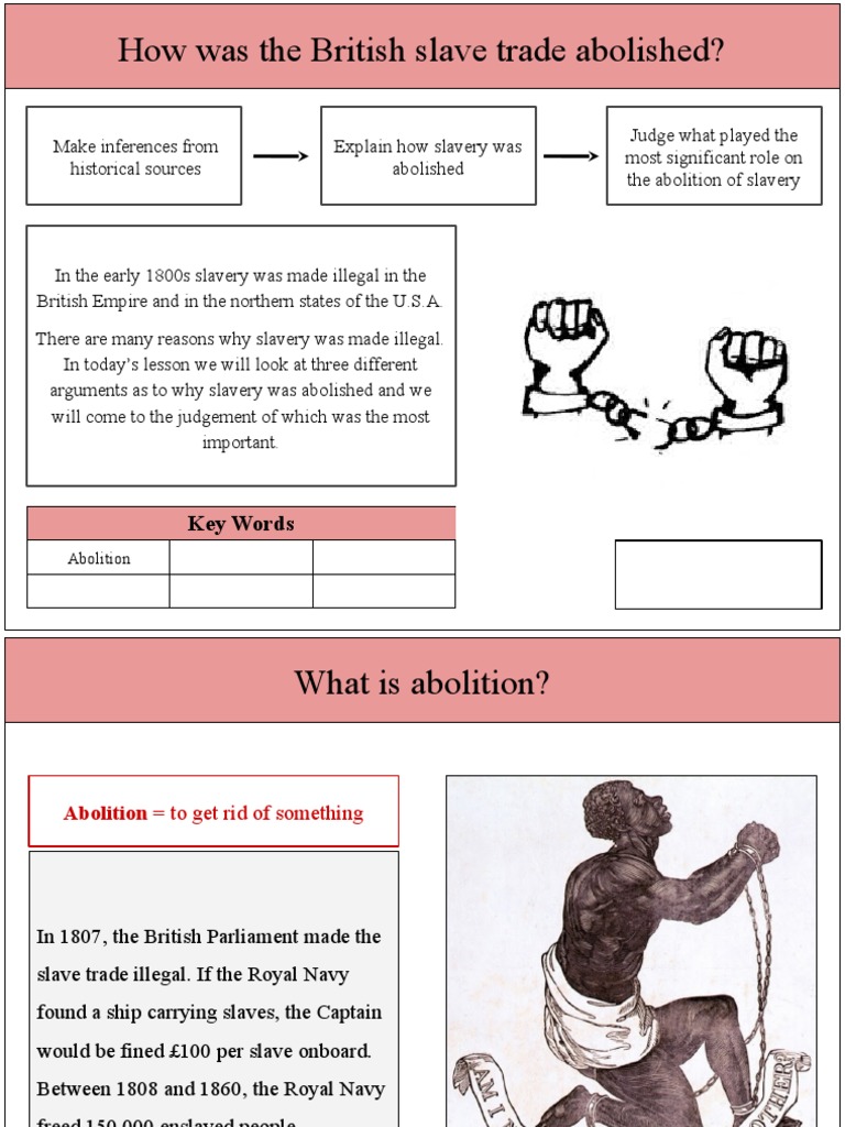 Y9 SLV 08 Abolition | PDF | Abolitionism | Slavery
