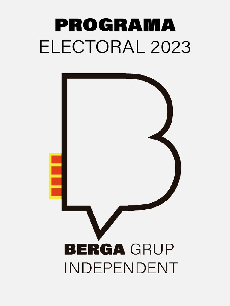 Programa Electoral de Berga Grup Independent | PDF