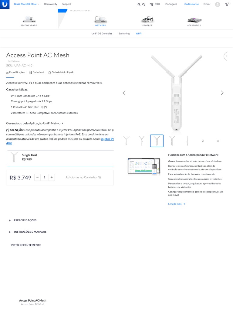 Access Point AC Mesh da Ubiquiti | PDF | Wi-Fi | Tecnologia da ...