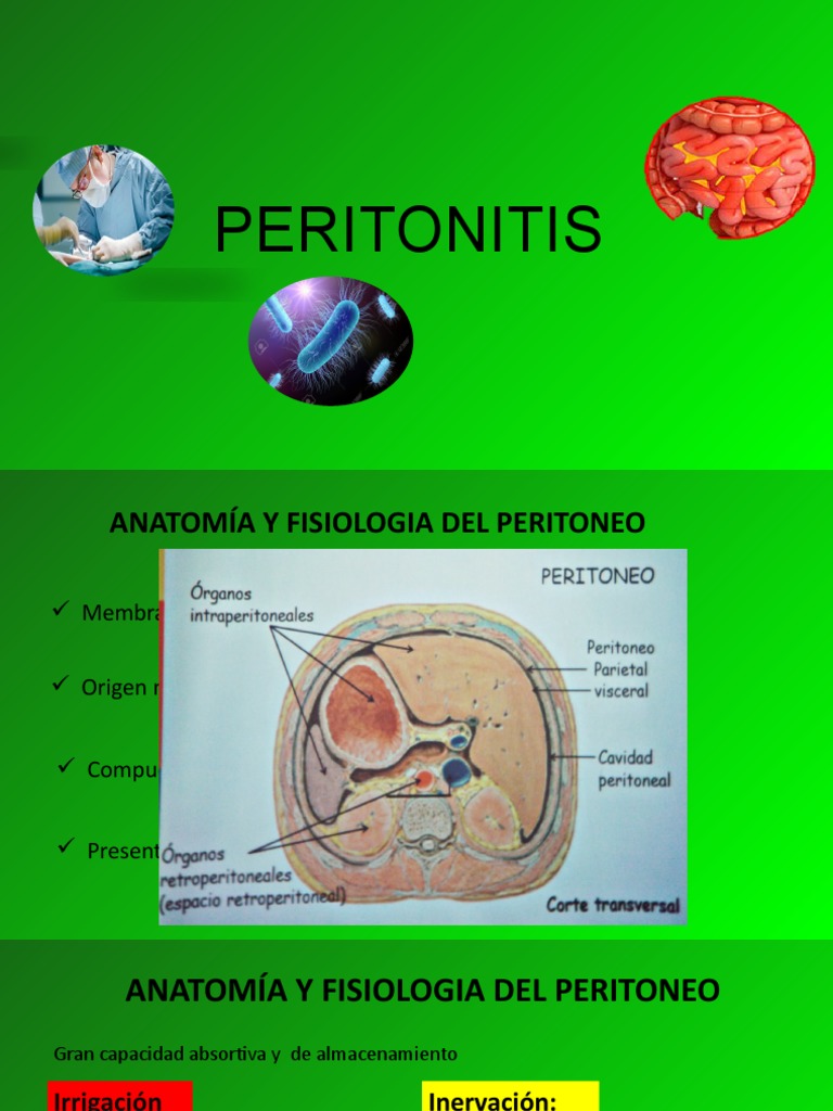 Peritonitis: Causas y Sintomatología | PDF | Inflamación | Bilis