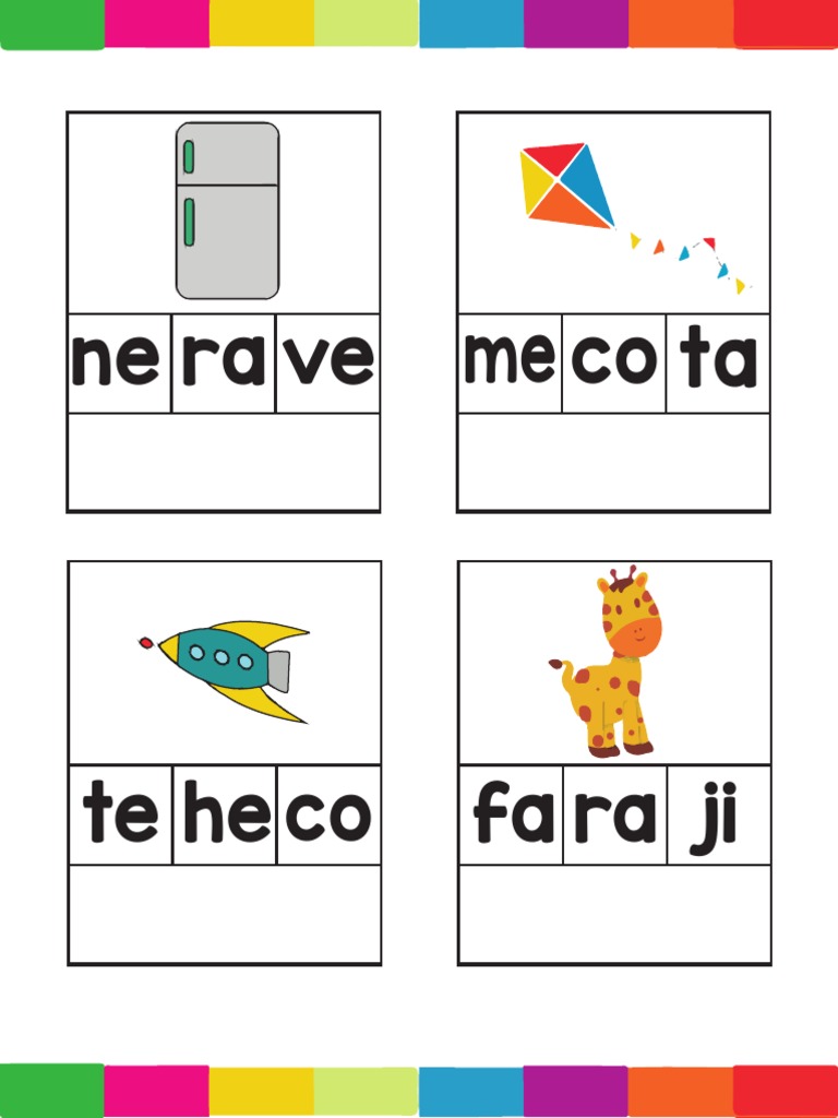 PALABARAS 3 SILABAS - Compressed | PDF