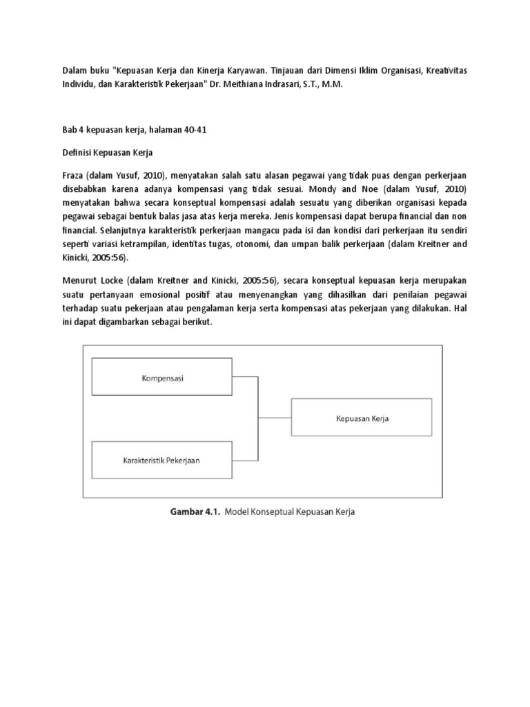 Definisi Dan Teori Kepuasan Kerja | PDF