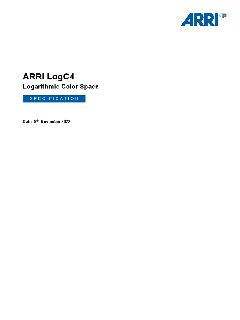 Arri LogC4 | PDF | Color | Visual Perception