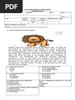 Evaluacion Acumulativa-Español - Grado Primero | PDF