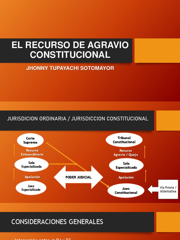 01 El Recurso de Agravio Constitucional | PDF