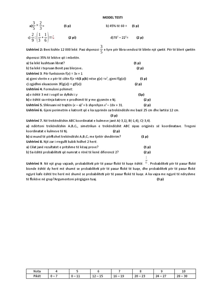 Model Testi | PDF