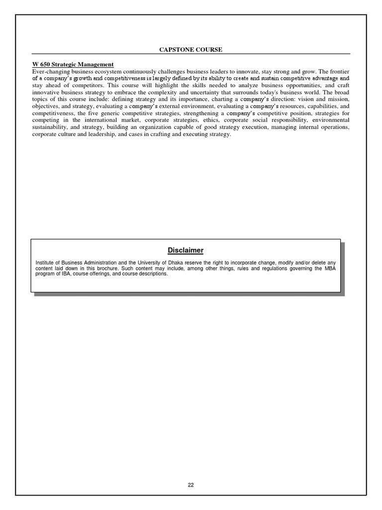 IBA-MBA Brochure-2020 - 22 | PDF