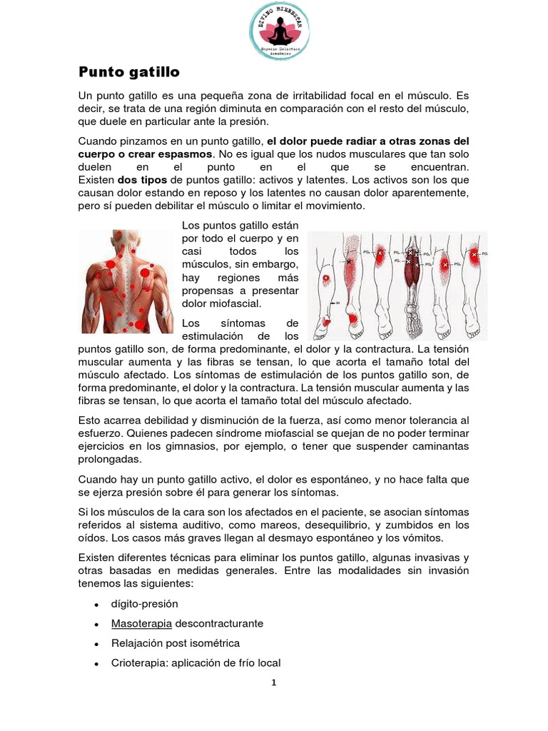 Punto Gatillo | PDF | Punto gatillo miofascial | Músculo