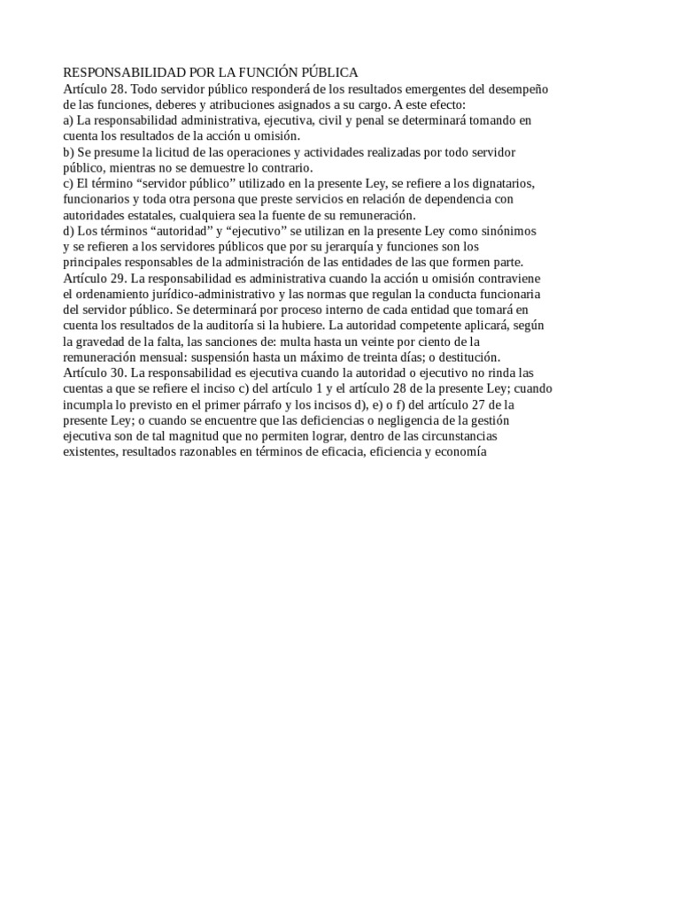 Responsabilidad Publica | PDF