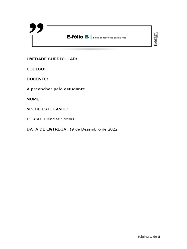 Efolio B | PDF | Etnografia | Antropologia