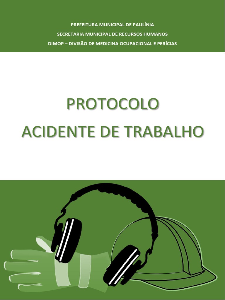 NR 32 - Protocolo Acidente de Trabalho | PDF | Ciências da Saúde | Sistema de saúde