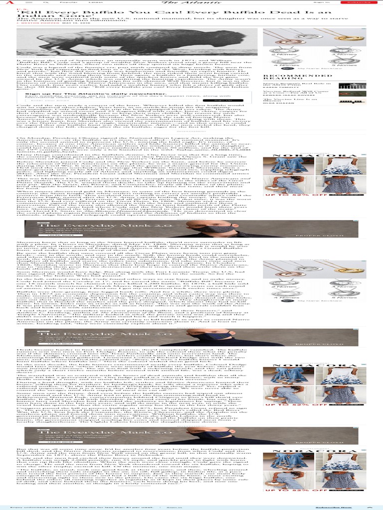 Buffalo Hunts and Native American Displacement | PDF | American Bison ...