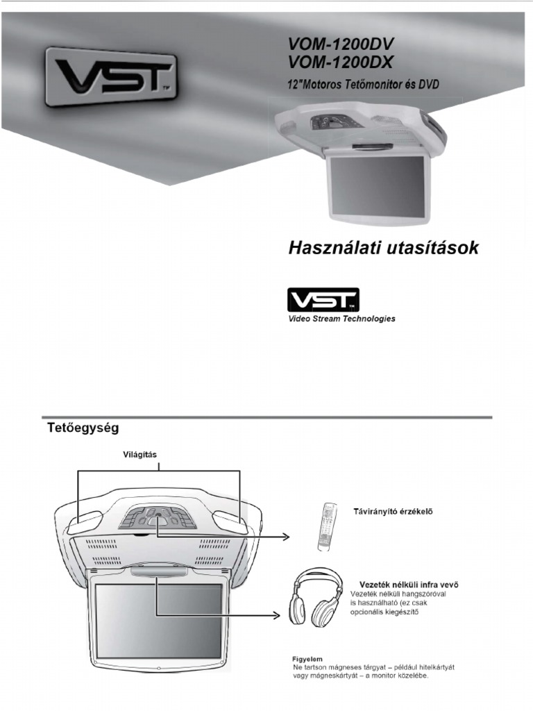 VOM-1200DX Használati Utasítás | PDF