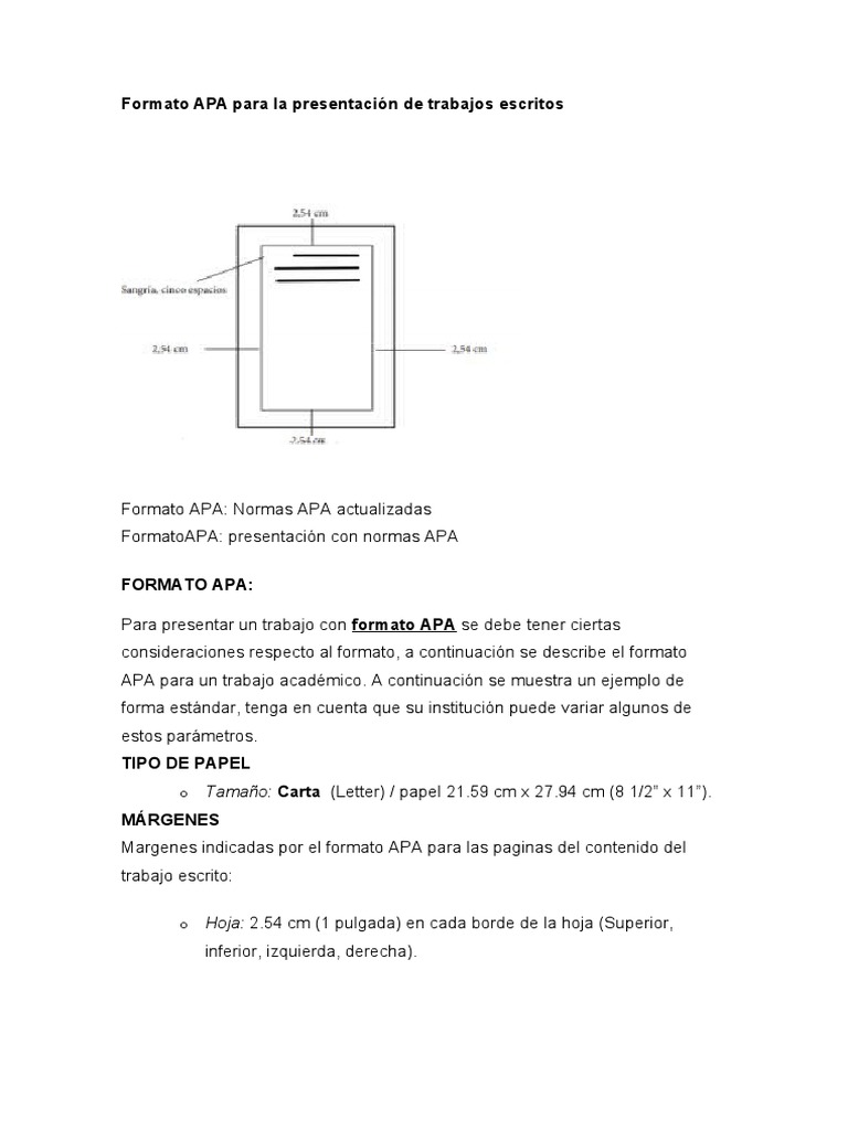 Márgenes según Normas APA | PDF | Estilo apa | Informática
